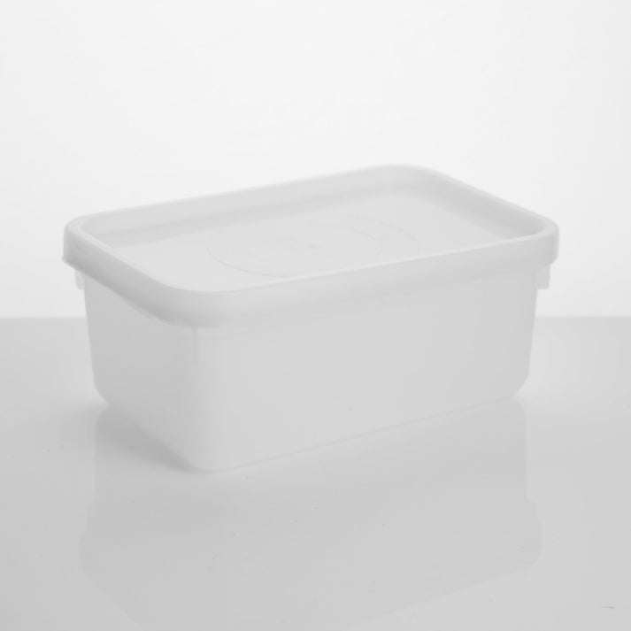 1 litre rectangle standard container & lid – Multiplas Ltd Store