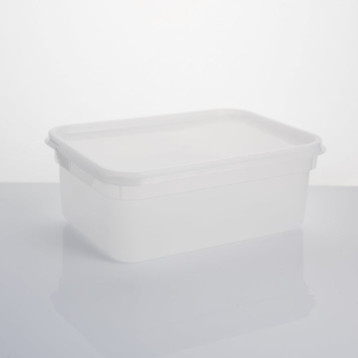 2 litre rectangle standard container & lid – Multiplas Ltd Store